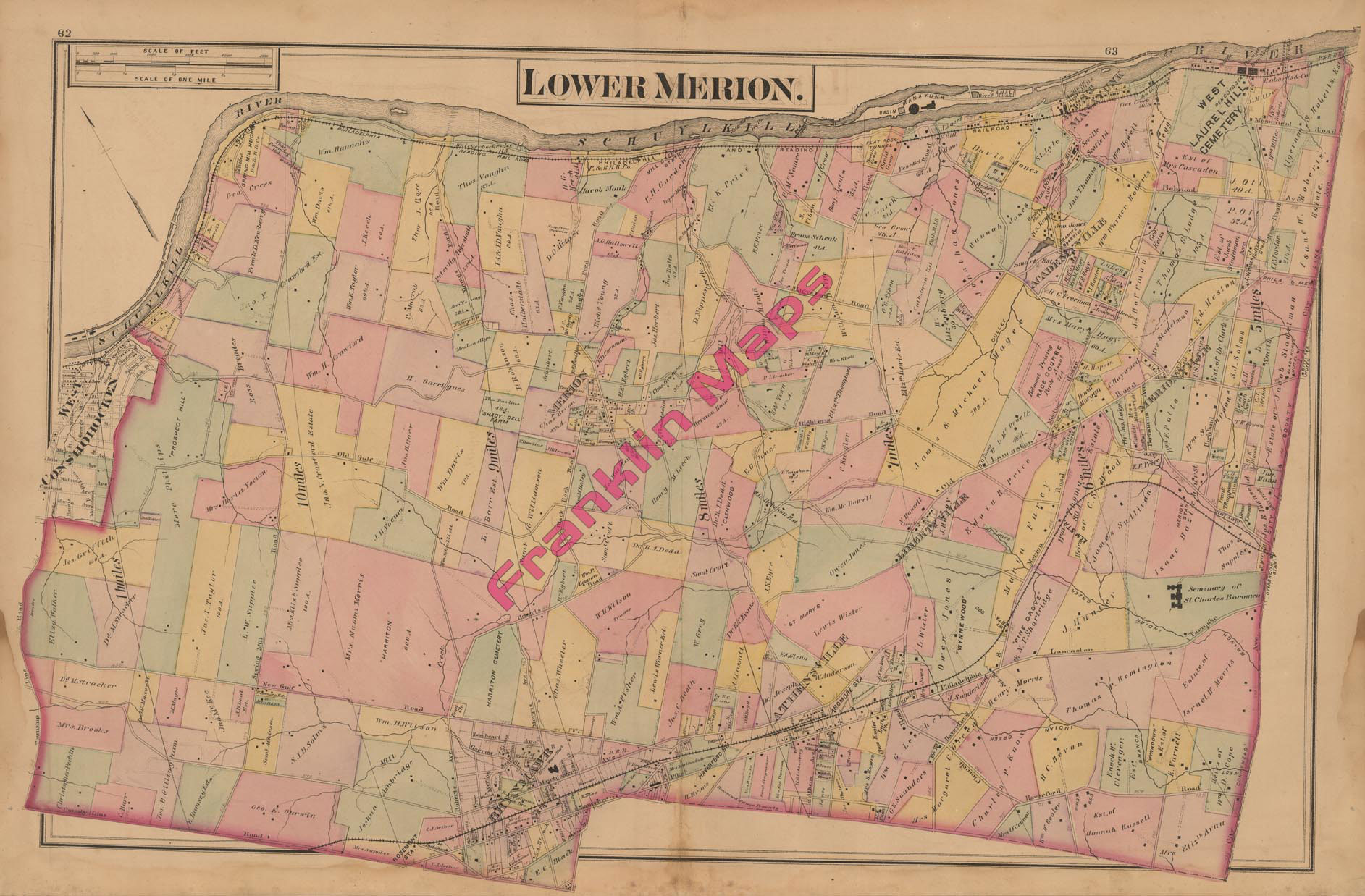 Andy's Antique Maps -1877 Scott - Montgomery County